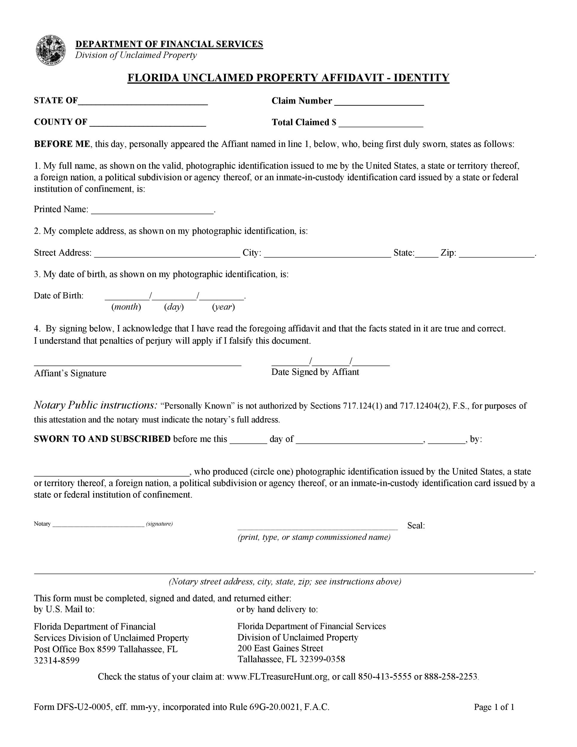 Affidavit Of Identity Form Ventura County 2023 - PrintableAffidavitForm.com