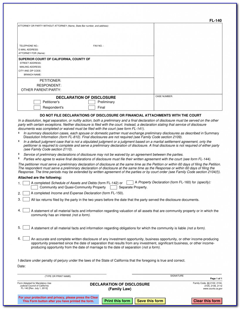 Florida Divorce Financial Affidavit Long Form 2023 ...