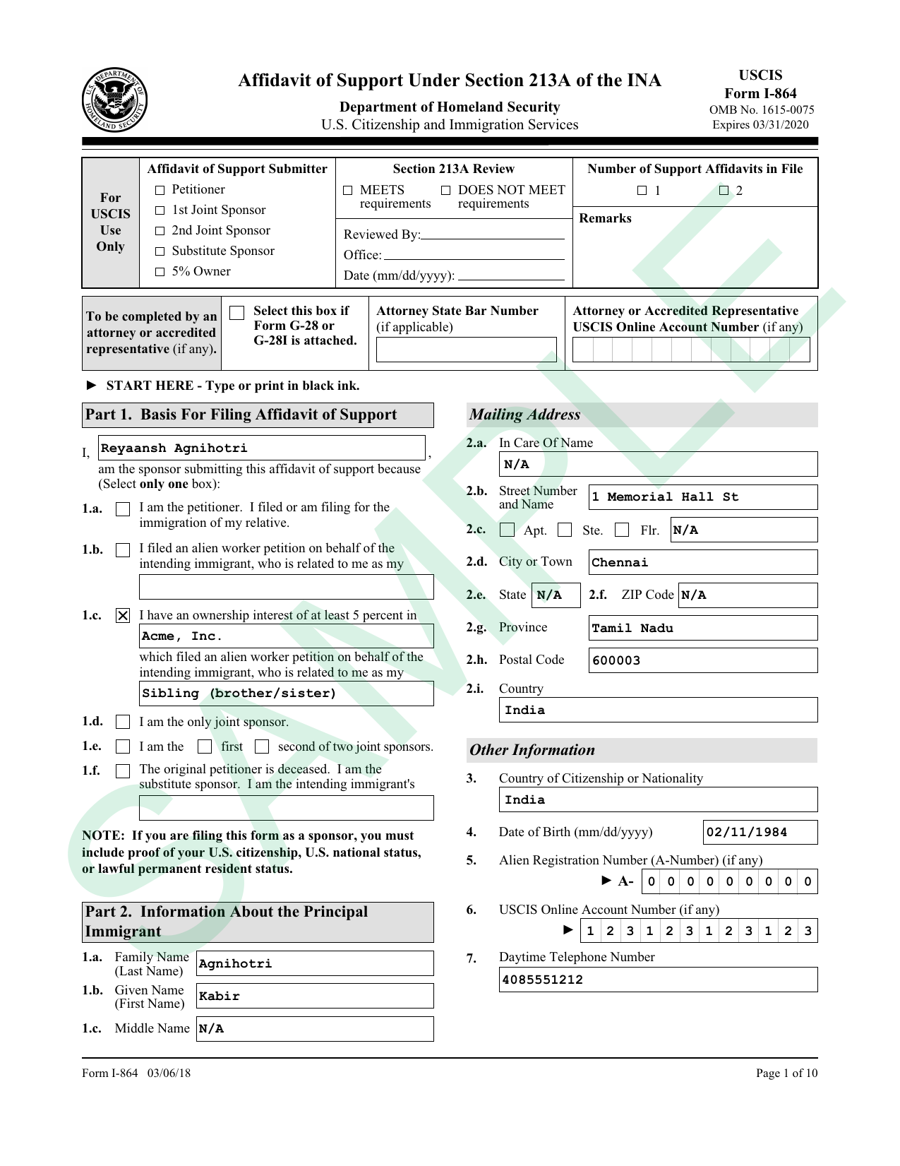 I 864 Affidavit Of Support Joint Sponsor Form 2024 I 864 Affidavit Of Support Joint Sponsor Form 2024